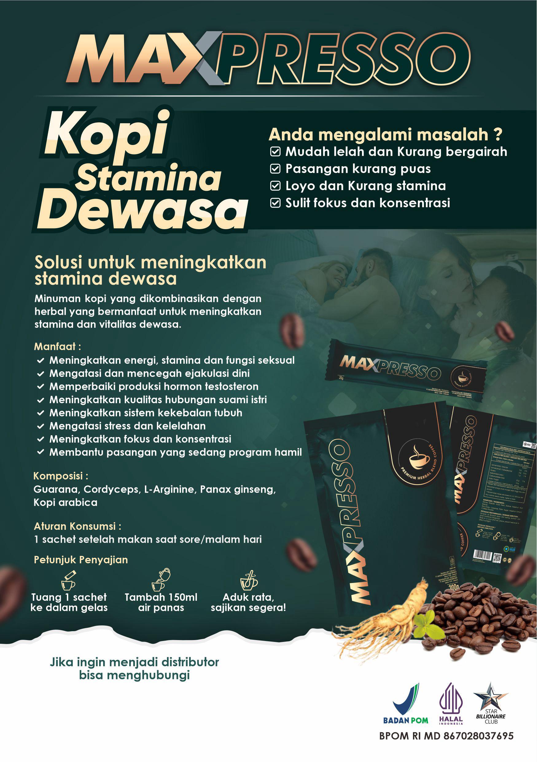MAXPRESSO HWI – Pria Punya Stamina